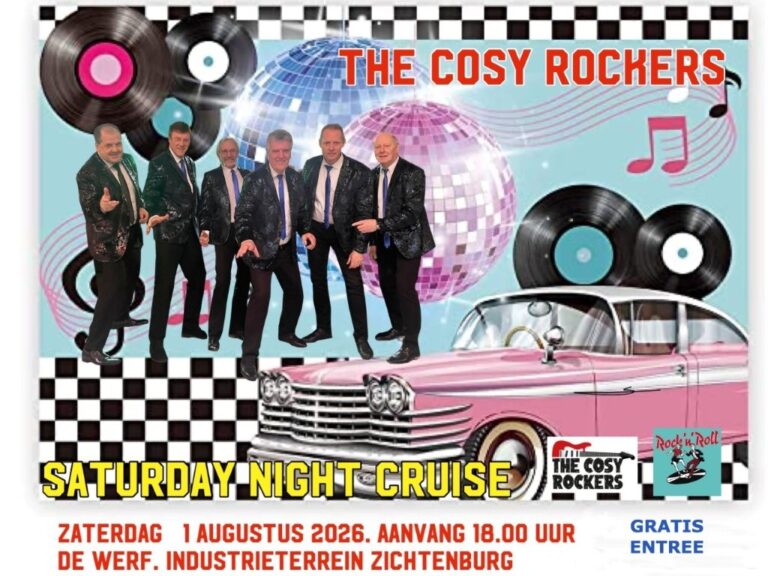 The Cosy Rockers Saturday Night Cruise op zaterdagavond 1 augustus 2026 ...
